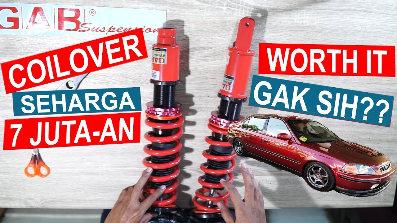 Unboxing Coilover Murah - Honda Civic Ferio GAB Coilover HE Series ...