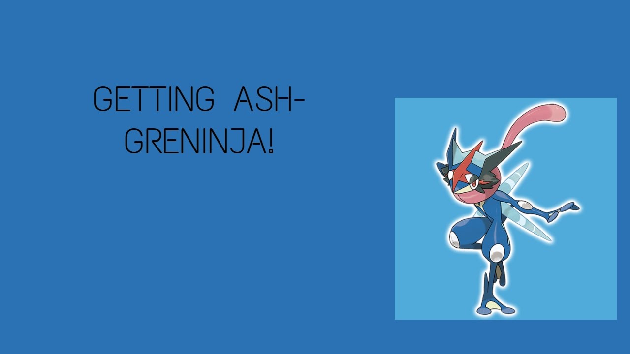 GETTING ASH-GRENINJA!?! | Roblox Pokemon Brick Bronze - YouTube