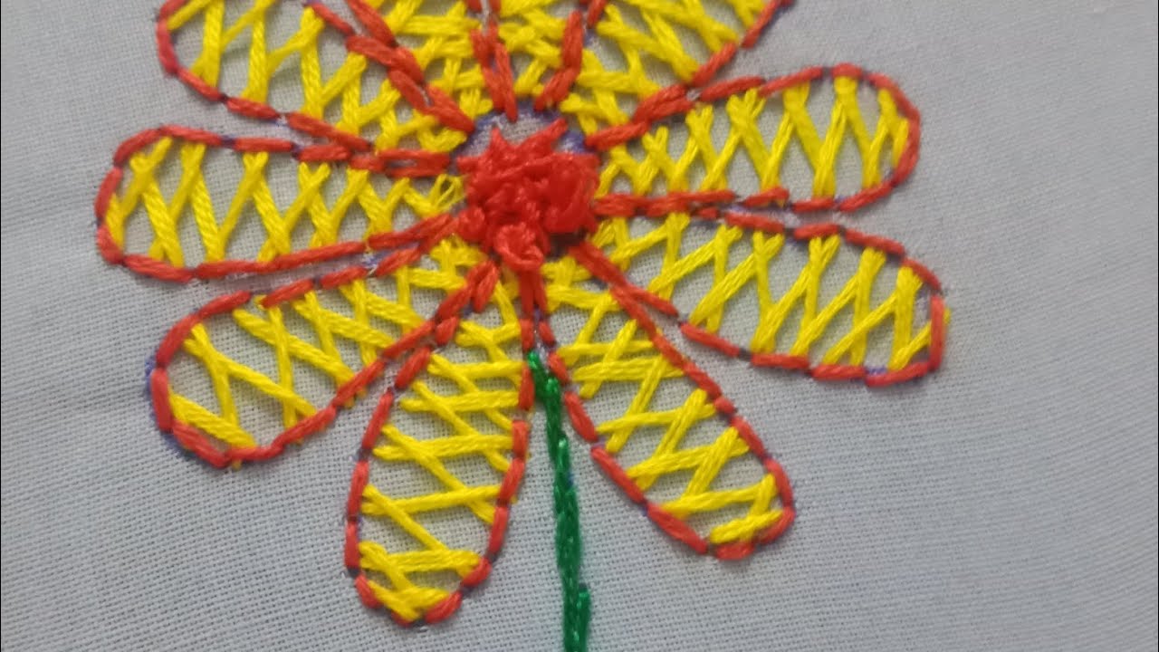 SB Hand Embroidery fish stitch back coming stitch beautiful design Easy ...