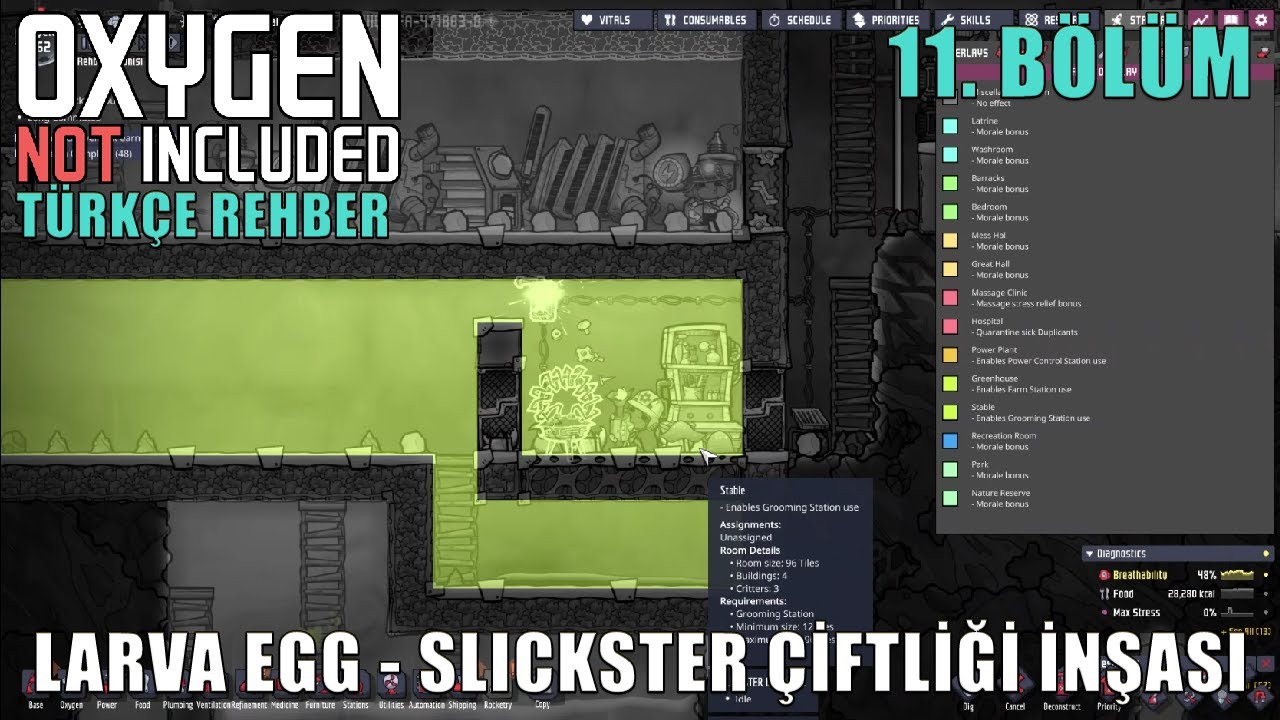 Larva Yumurtasından Slickster Çiftliği - Oxygen Not Included Rehberi 11 ...