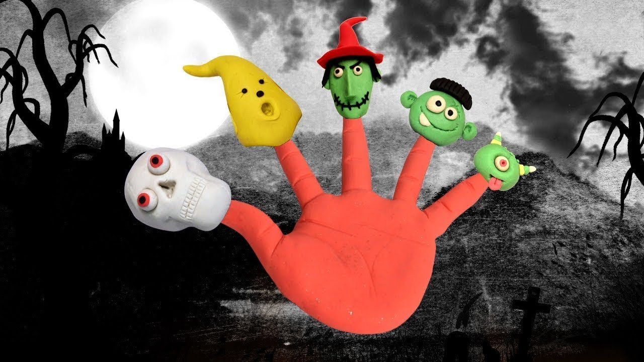 Halloween Finger Family Rhymes for Kids #happyhalloween - YouTube