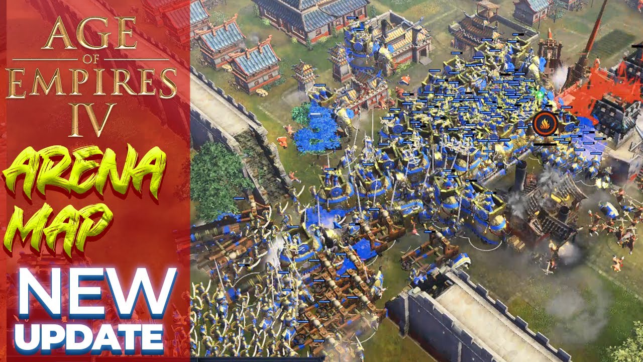 Age of Empires 4 | Arena Map 500 troops Intense Battle 🤼‍♂️ | Indian vs ...