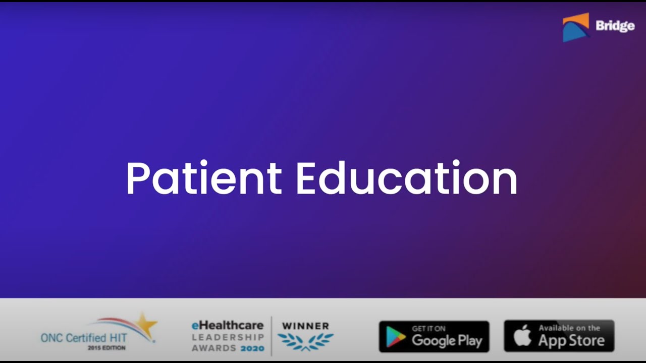 Personalized Patient Education Software Demo | Bridge - YouTube
