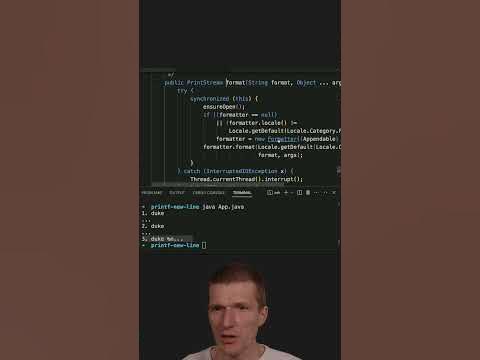 "\n" vs. "%n": line separators #java #shorts - YouTube