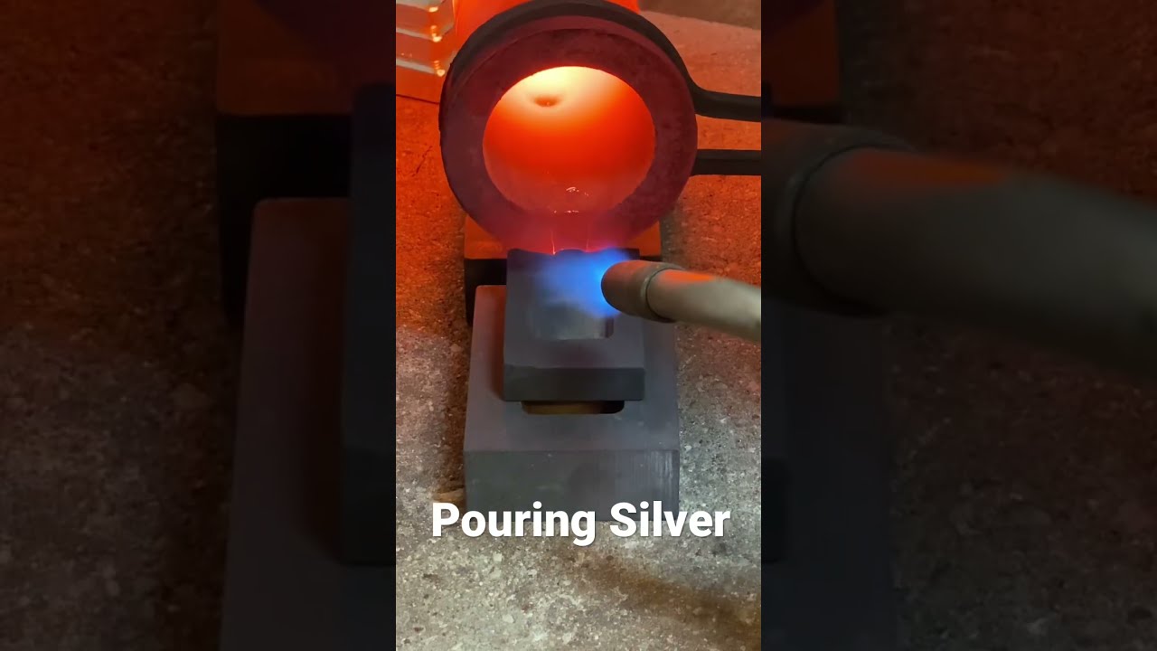 Pouring Silver Bars - Melting Silver at Home - YouTube