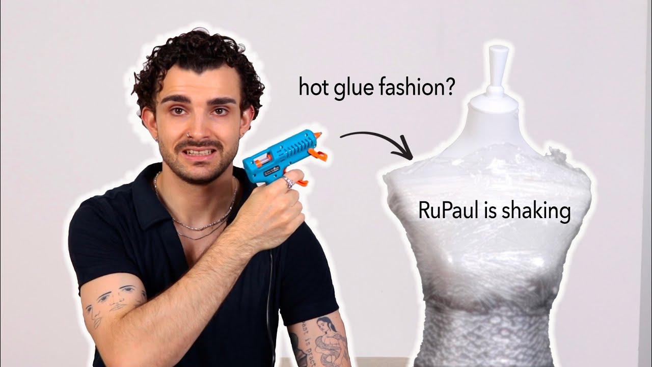 TikTok Made Me Create an Outfit with HOT GLUE?? - YouTube