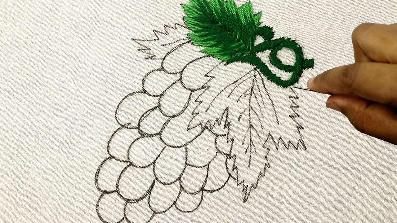 Grapes Design For Embroidery