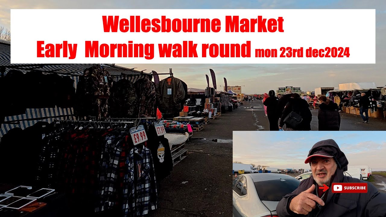 Wellesbourne Market Early Morning Walkround Monday 23rd Dec 20224 - YouTube
