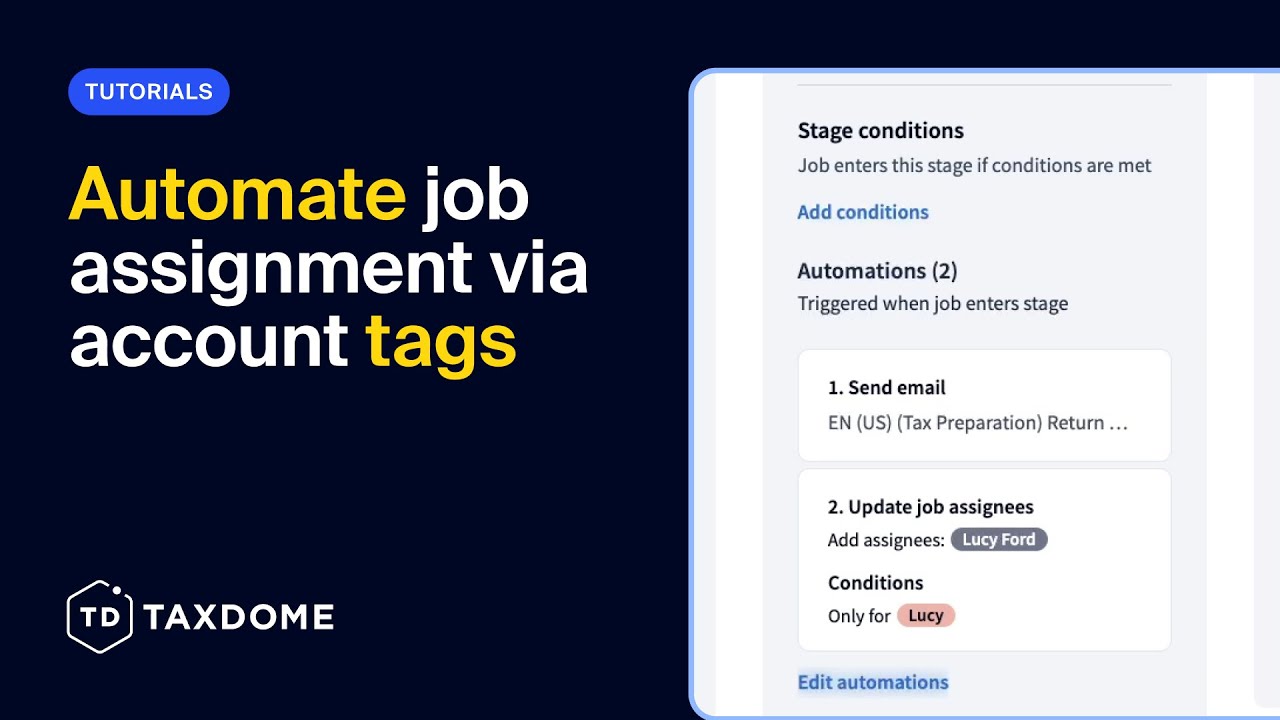 Automate job assignment via account tags - YouTube