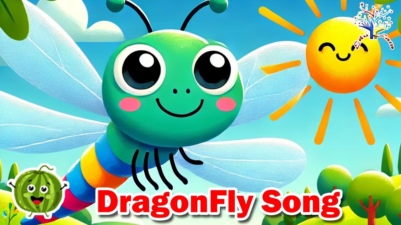 The Dragonfly Song | Fun Animal Songs for Kids | EduFam Nursery Rhymes ...