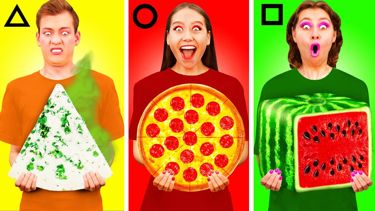 Geometric Shape Food Challenge | Crazy Ideas To Cook by TeenTeam ...