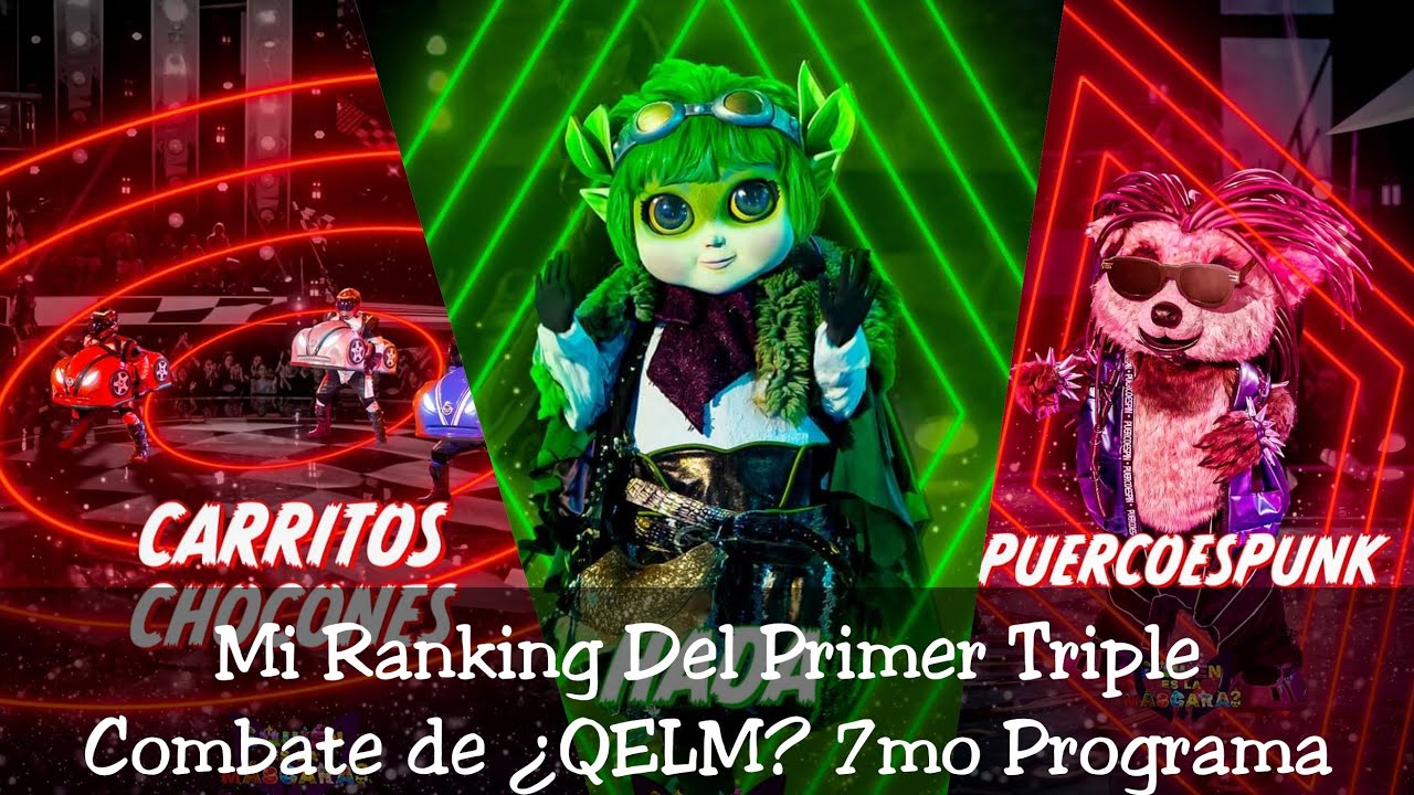 Mi Ranking 🌟 Del Séptimo Programa 1er Triple Combate ¿Quién Es La Máscara? T-5 🇲🇽🎭⭐ - YouTube