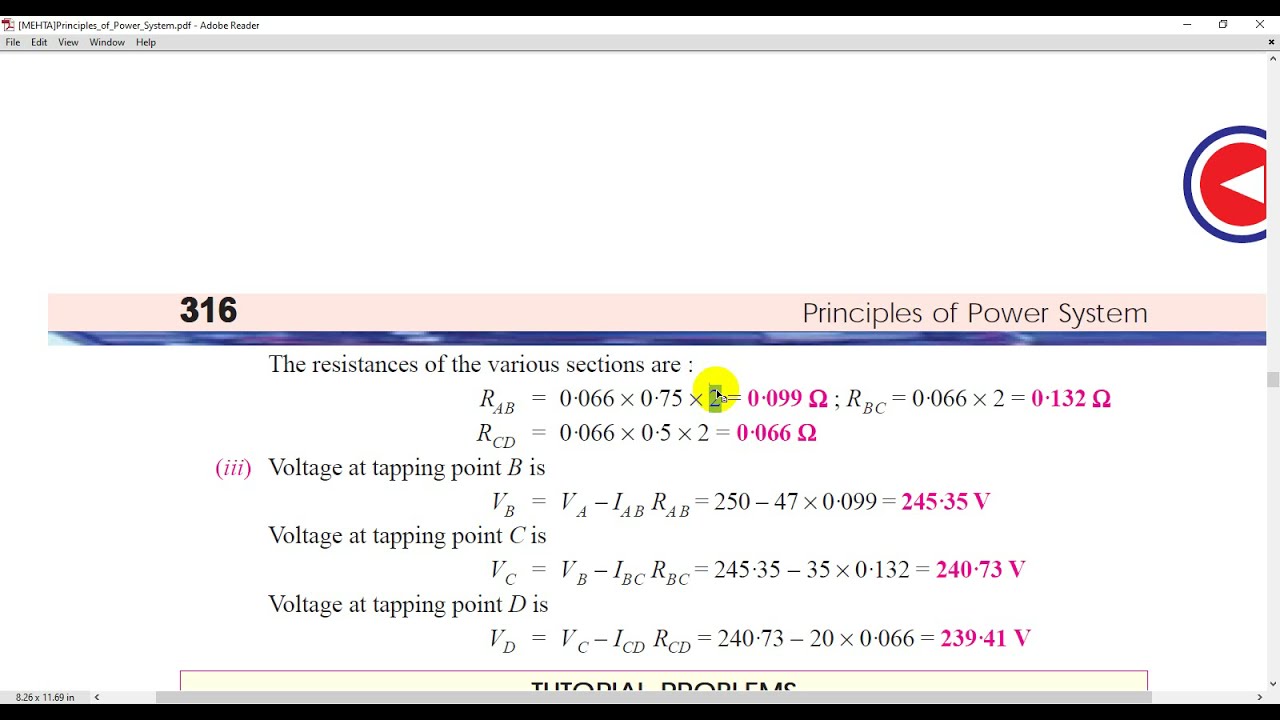 DC Distributor Fed at one End - YouTube