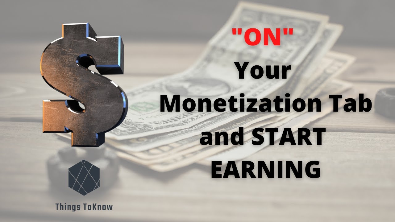 How to ON your MONETIZATION tab or Youtube Channel so the ADS will play ...