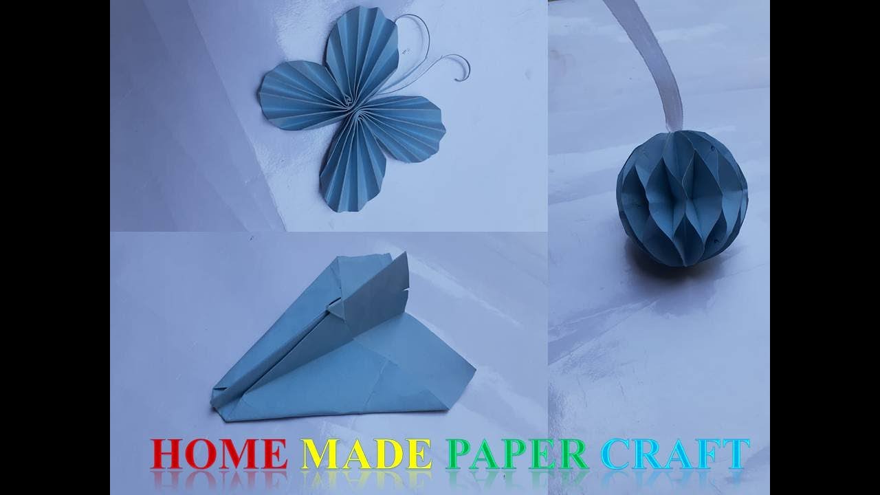 Three amazing hand made paper crafts . - YouTube