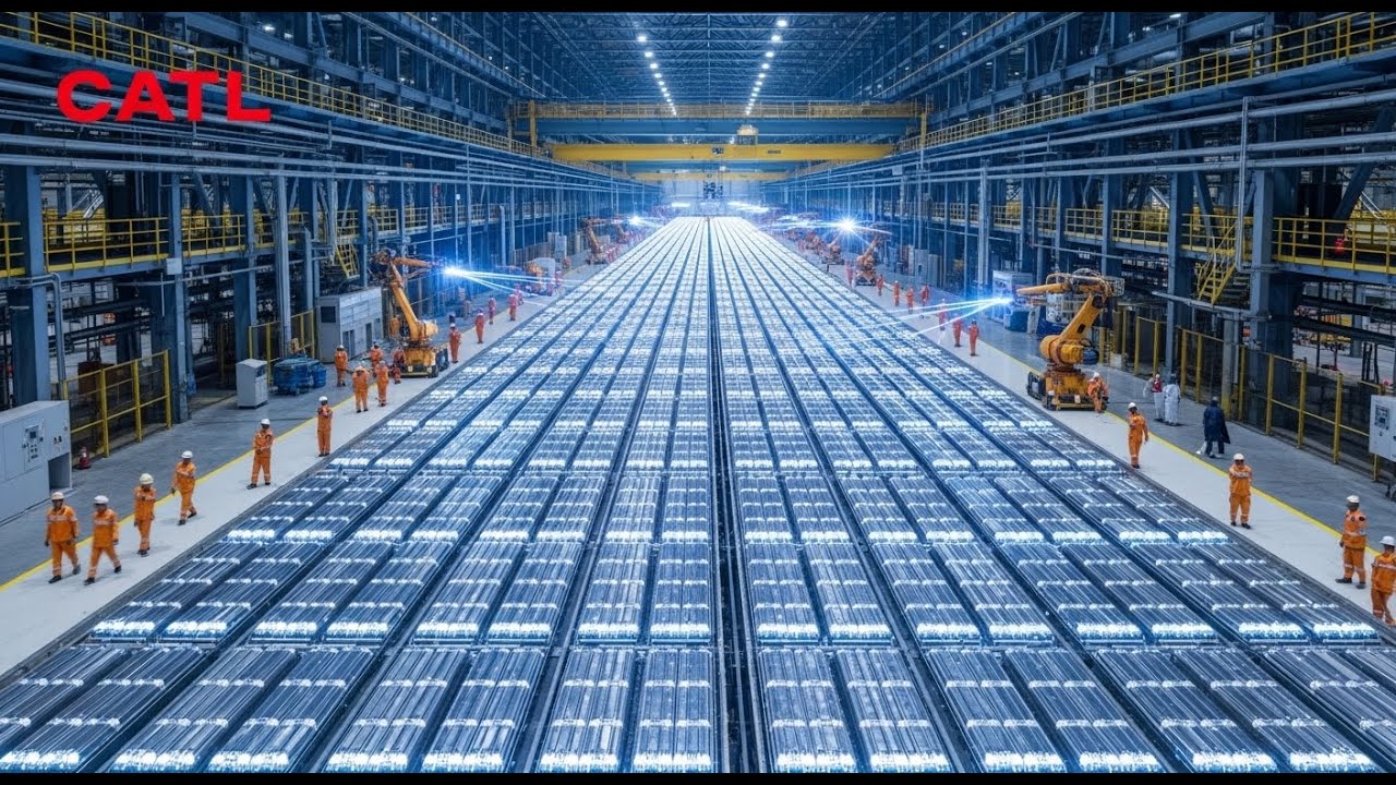 How CATL Produces An EV Battery Cell Every Second - YouTube