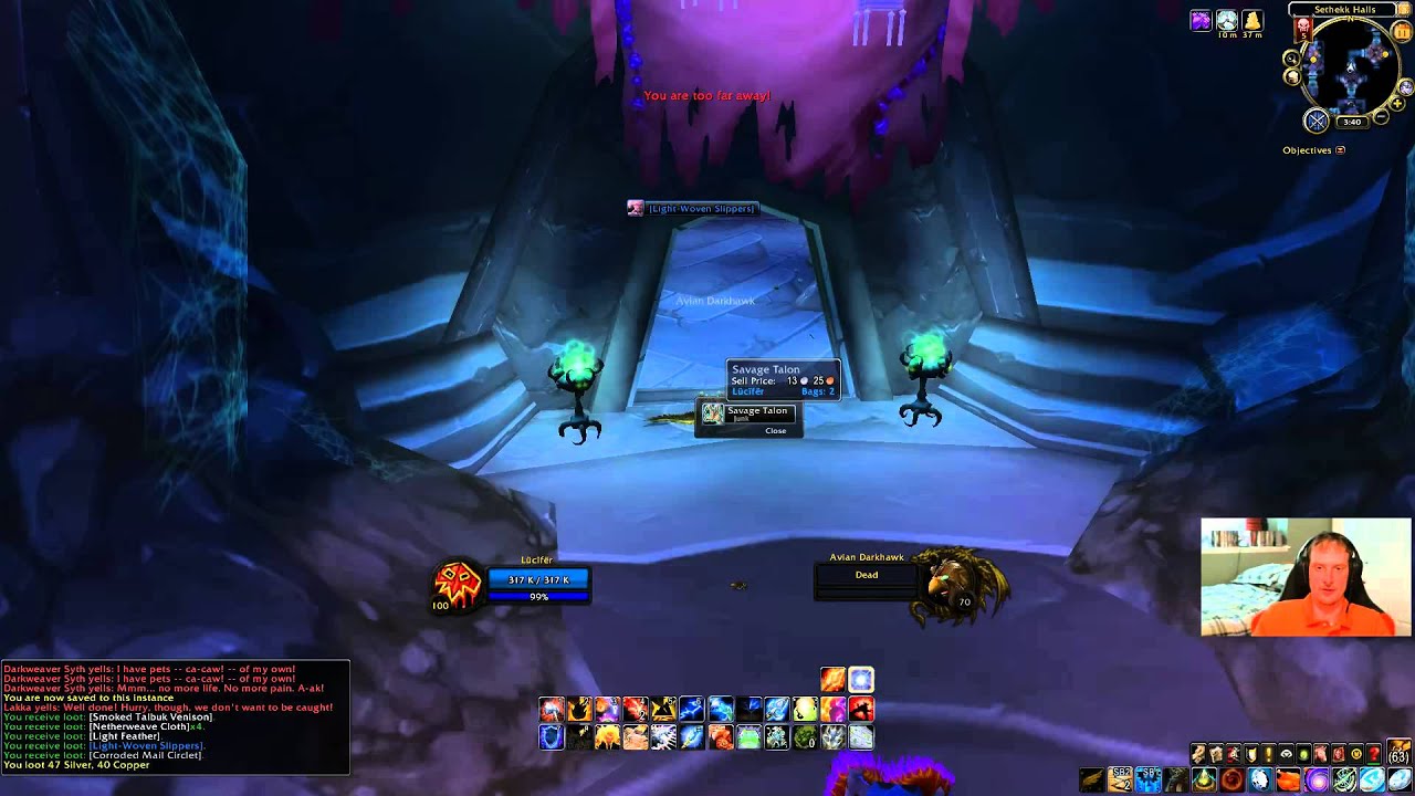 Sethekk Halls Heroic for Raven Lord Mount - YouTube