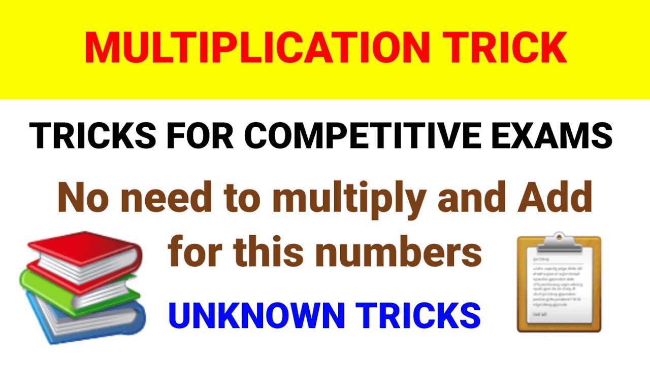 Simplification Tricks for Competitive Exams | Multiplication Tricks ...