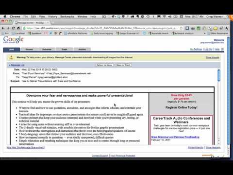 Postini spam filter tutorial - YouTube