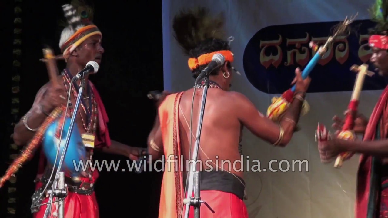 Burra Katha, oral story telling by folk artists of Telangana - YouTube