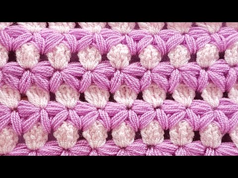 Yarım Yıldız Lif / Star Stitch Crochet