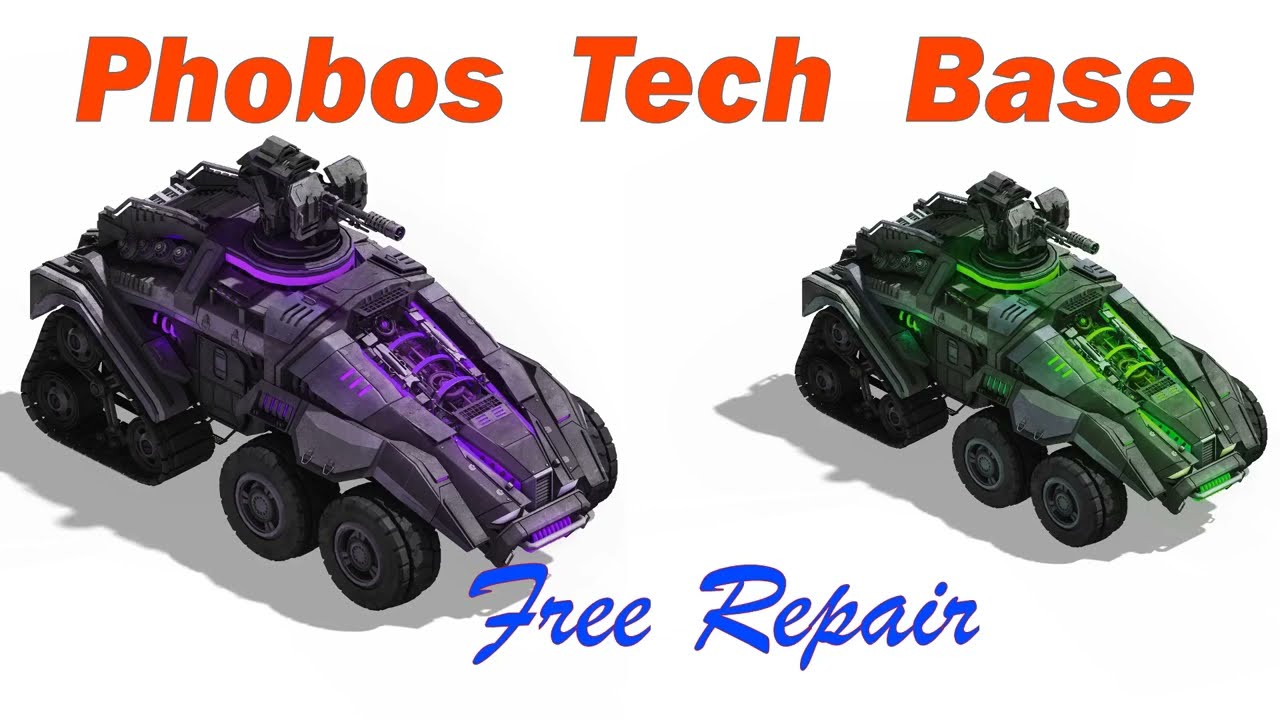 War Commander Phobos Tech Base Free Repair - YouTube