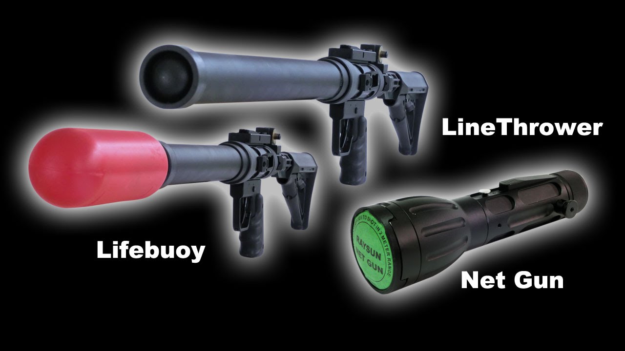 Multi-functional Net Gun (Netgun Linethrower Lifebuoy All in one) - YouTube