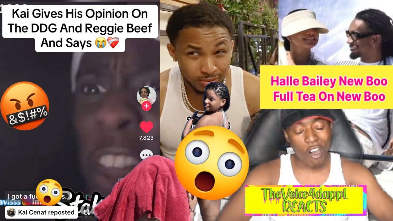 Kai Cenat Shocked After Reggie Mention Halle Bailey & Halo🤬 DDG Reacts ...