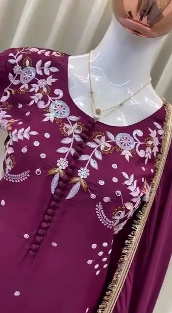 DESIGNER AND MOST TRENDING FARSI SALWAR SUIT IN THREE PIECE WITH ...