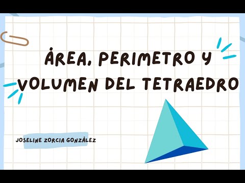 área, perímetro y volumen del tetraedro - YouTube