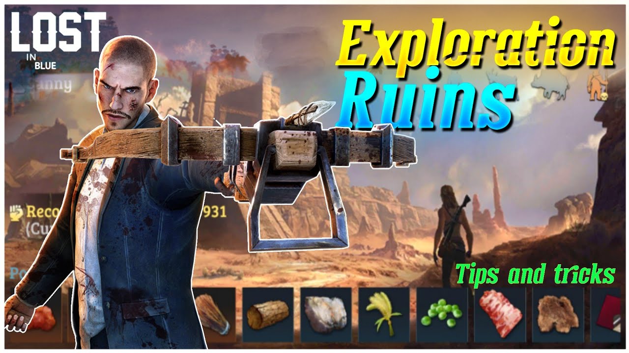 Exploration Of Ruins Map In Lost In Blue Survival Game || Tips And ...