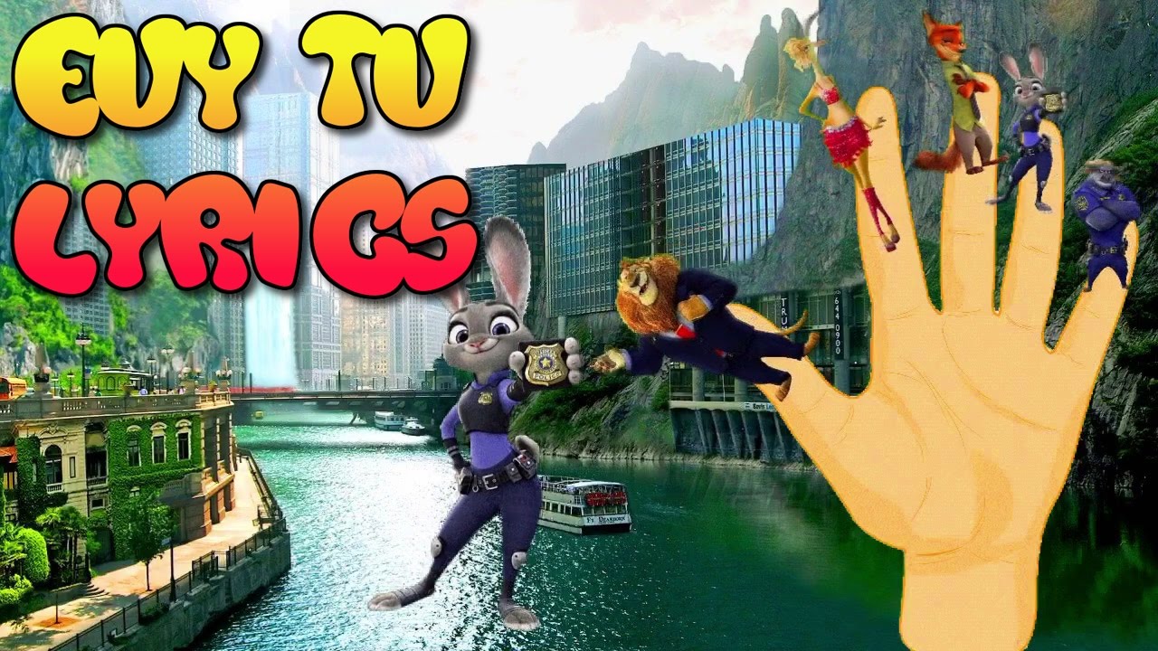 Zootopia Finger Family \ Nursery Rhymes Lyrics - YouTube