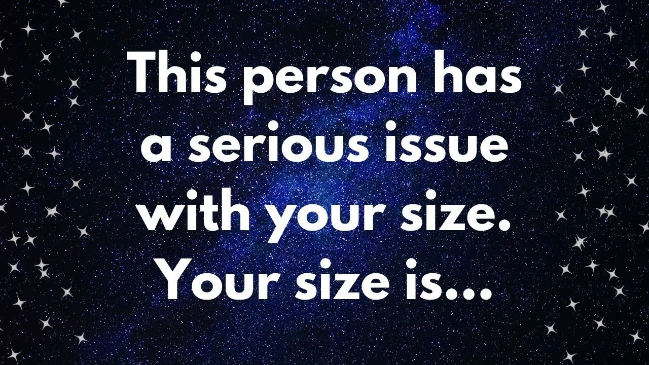 This person has a serious issue with your size. Your size is... - YouTube