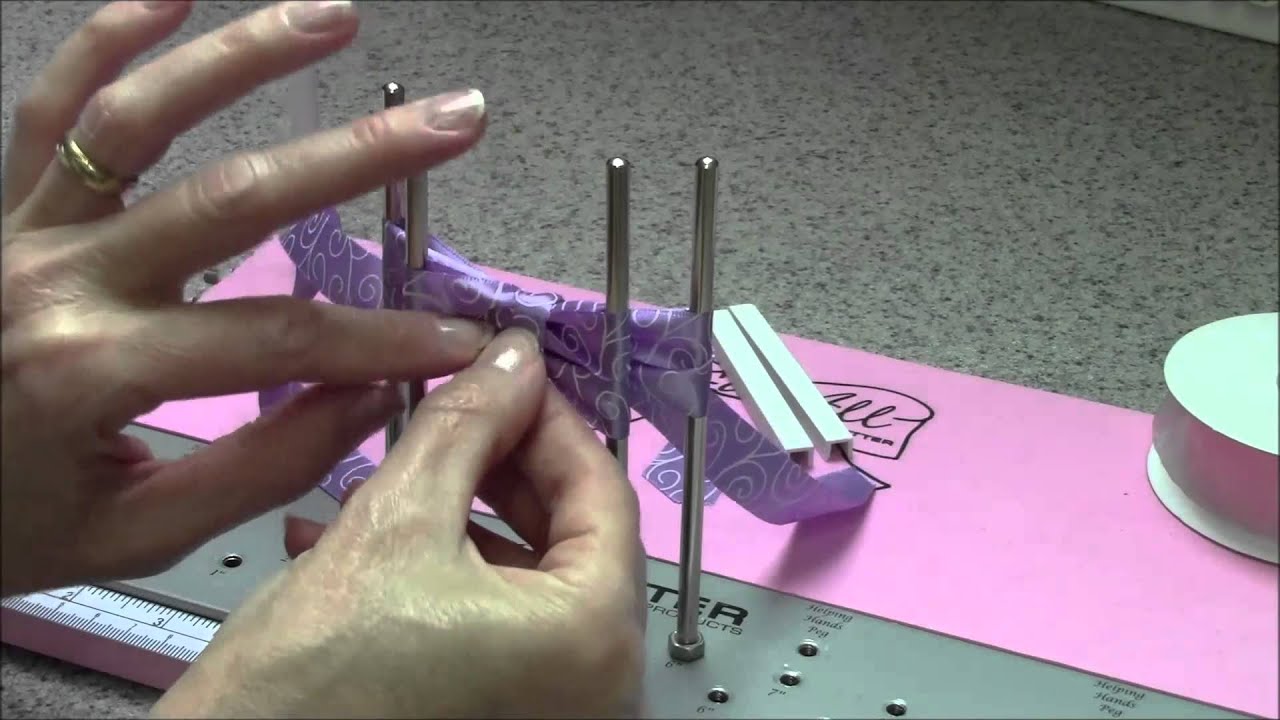 Zutter Bow-it-All Tutorial * Bows with Printed Ribbon from Really Reasonable Ribbon - YouTube