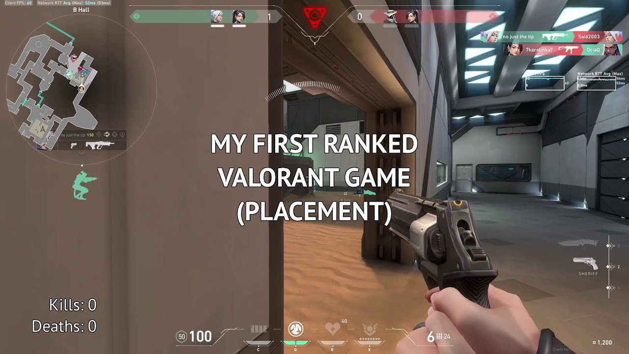 My First Ranked Valorant Game (Placement) - YouTube