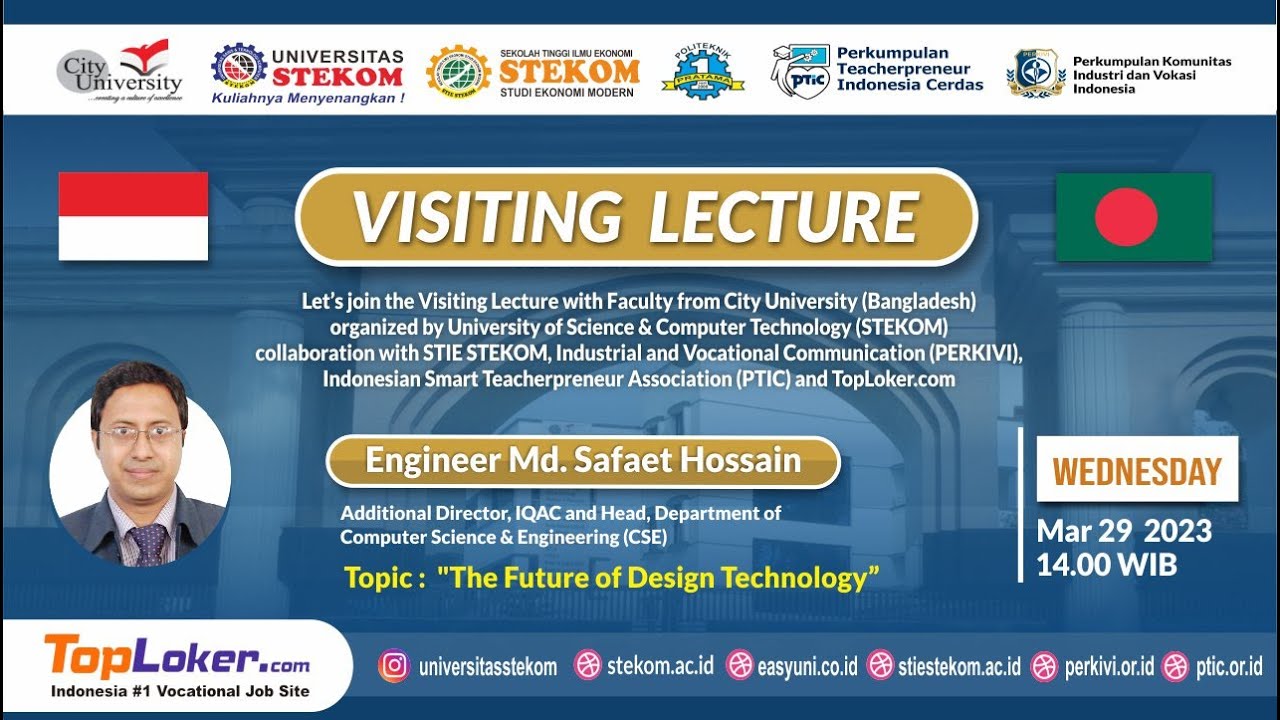 Visiting Lecture with Lecturer from City University (Bangladesh) Day 1 ...