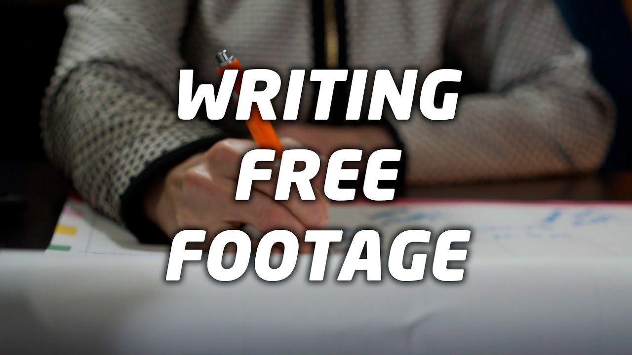 Writing free stock footage (No Copyright Audio And Footage) - YouTube