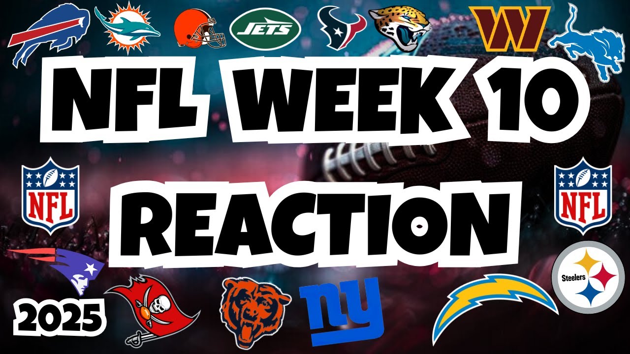 Reacting to EVERY NFL Week 10 Game of the 2025 Season! (INSANE Endings ...