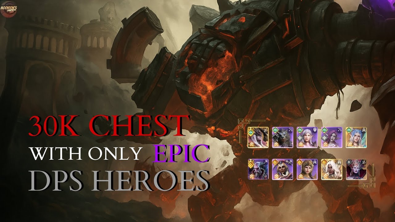 APOCALYPSE 1 - 30K CHEST WITH ONLY EPIC DPS |Watcher of Realms| - YouTube