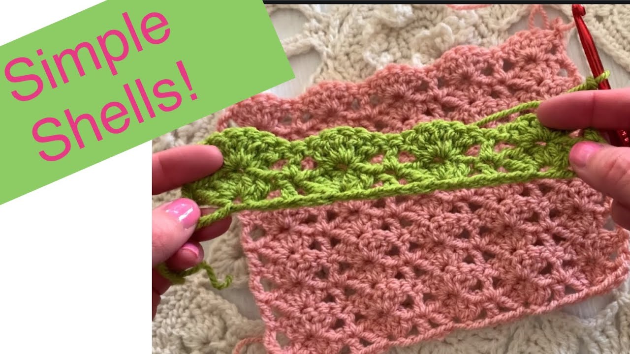 The Easiest Crochet Shell Stitch! (Right) - YouTube