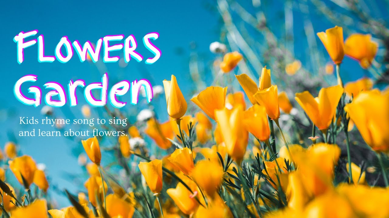 Flowers in the garden - Kids rhyme song. - YouTube