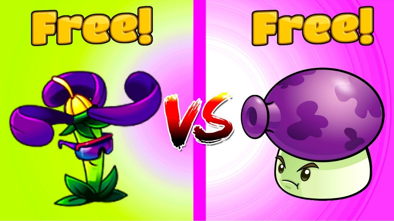 Nightshade vs Fume Shroom Plants vs Zombies 2 Free Plants - YouTube