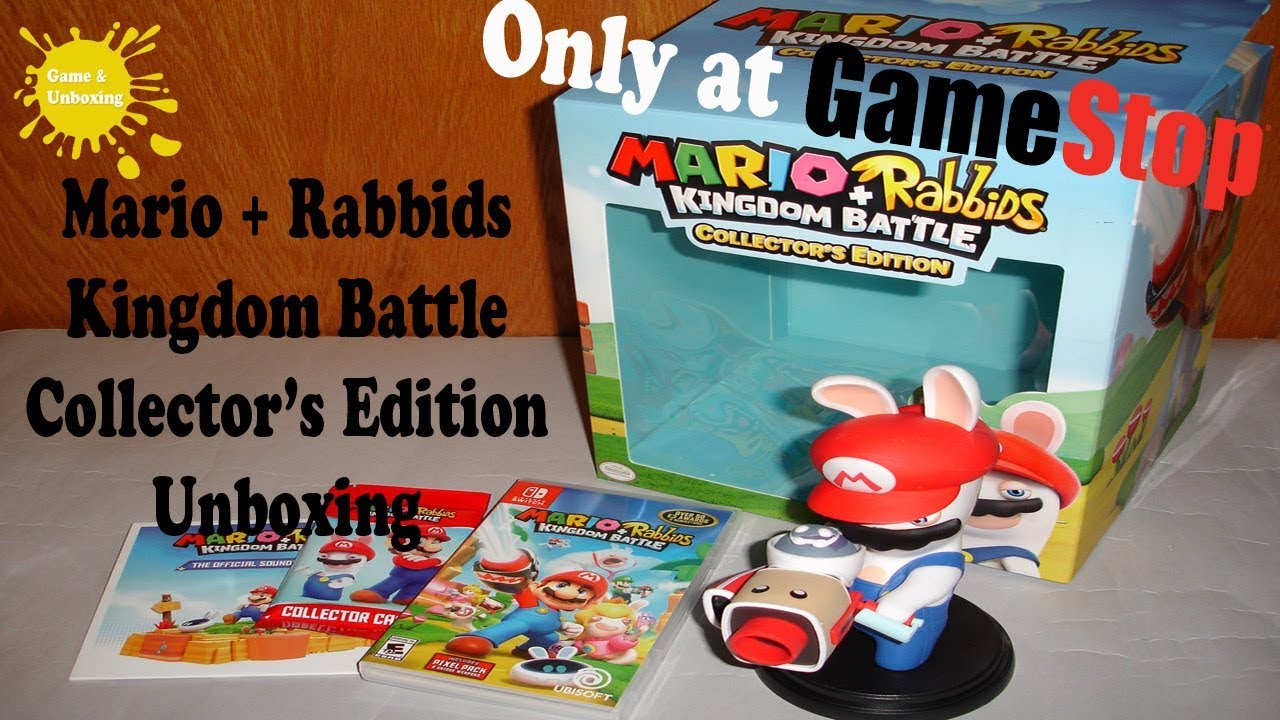 Mario + Rabbids Kingdom Battle Collector's Edition Switch Unboxing ...