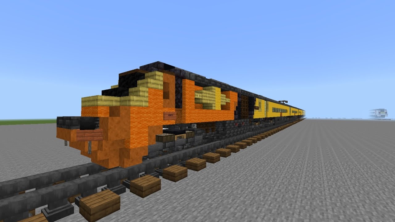 Minecraft Class 43 HST Tutorial (Colas Rail orange) - YouTube