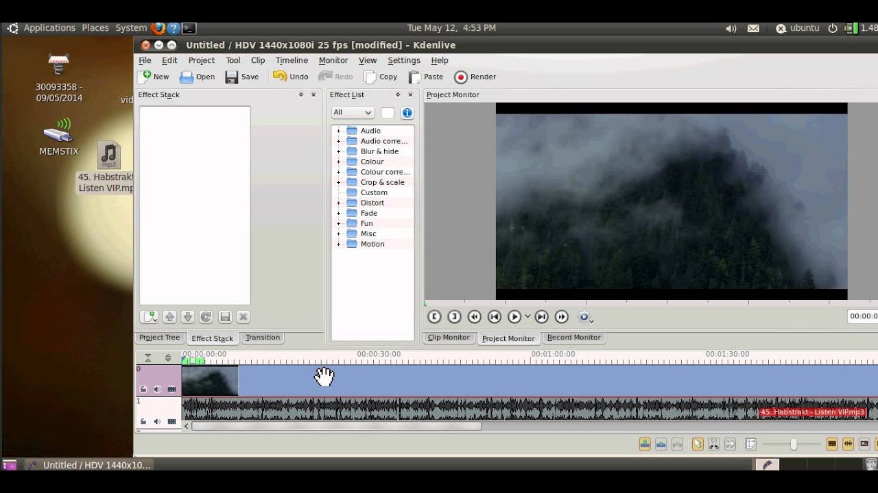 KDENLIVE Audio and Video effects - YouTube