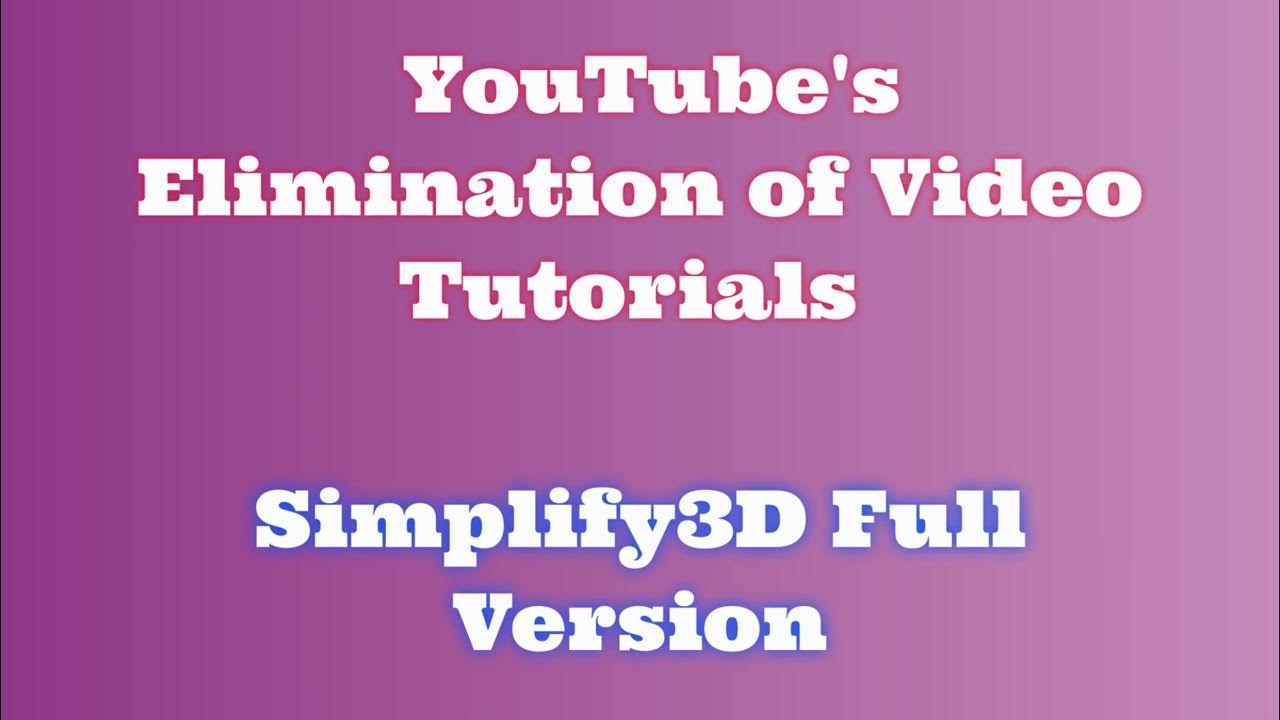 Easy Steps to Download & Free Install Simplify3D - YouTube