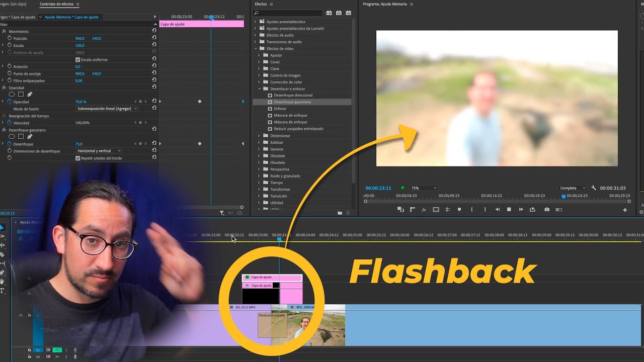 Transición Flashback en Premiere Pro | Ayuda de Memoria - YouTube