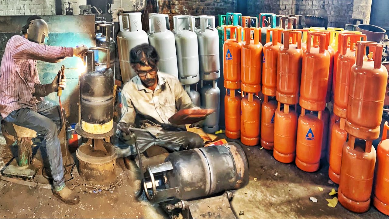 Gass Cylinder Manufacturing Process of The Highest Factory Production ...