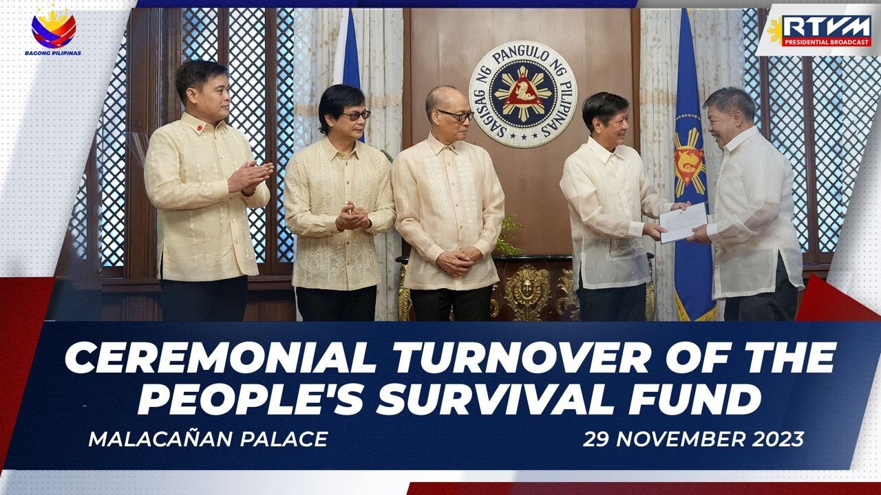 Ceremonial Turnover of the People's Survival Fund 11/29/2023 - YouTube