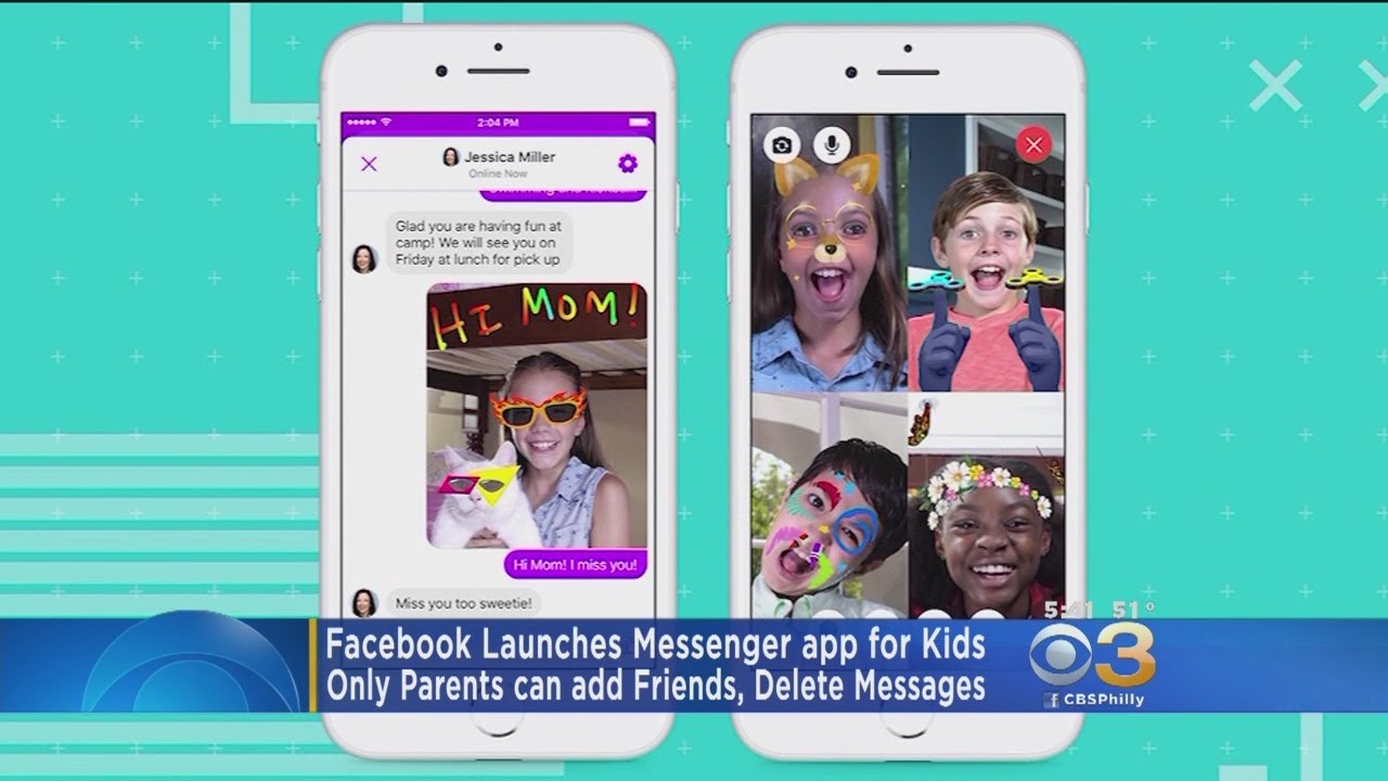 Facebook Launches Messenger App For Kids - YouTube